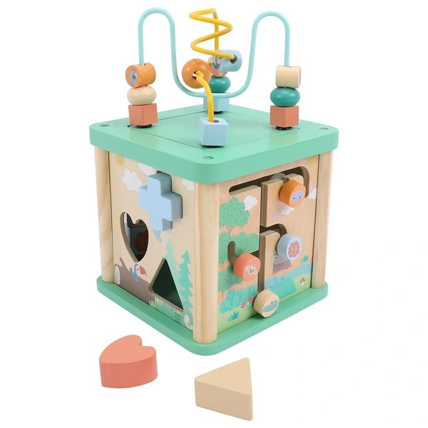 Squirrel Play Wooden Activity Cube Sort & Play Safari – Klick Africa