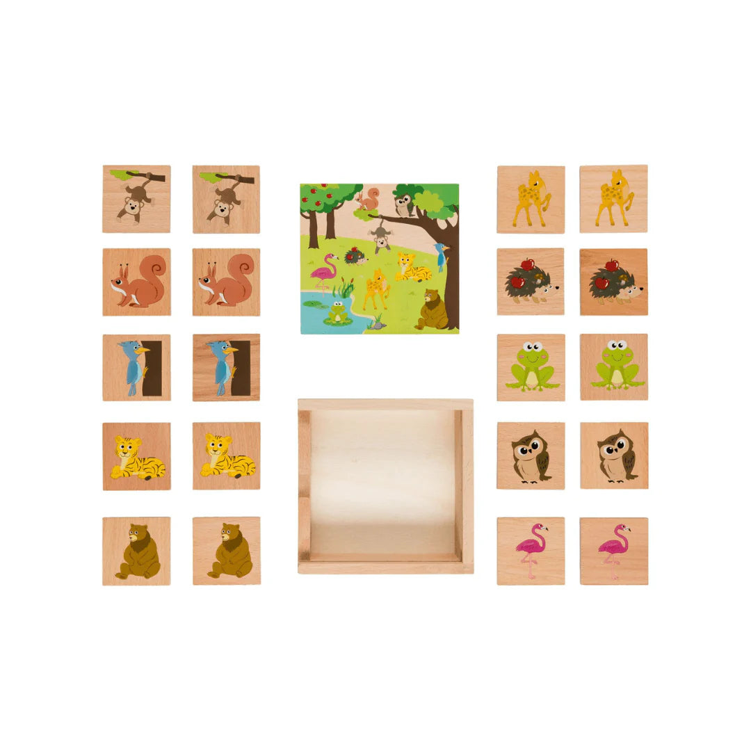 Wooden Memory Game 21 Pieces for Kids | Playtive – Klick Africa